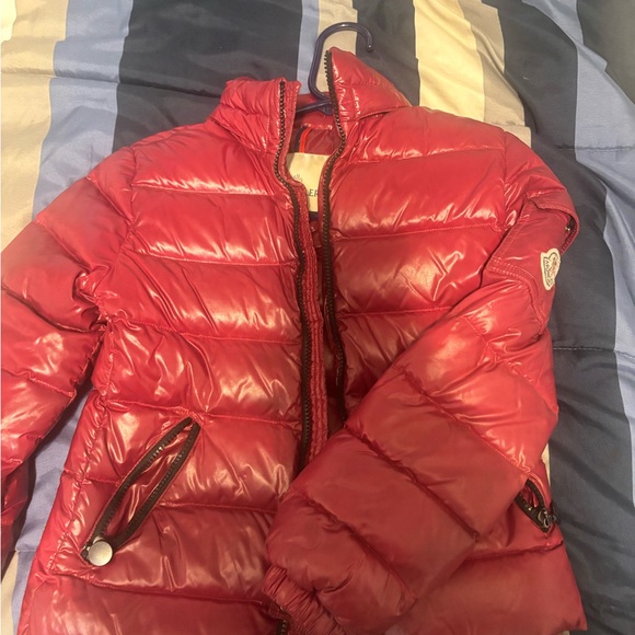Moncler | Jackets & Coats | Moncler Shiny Red Puffer Jacket | Poshmark